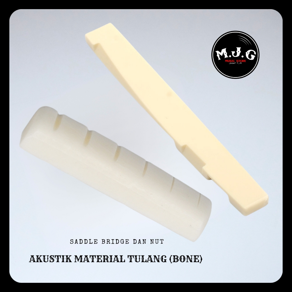 Jual saddle sadel bridge 72mm 74mm 76mm dan nut 43mm 44mm gitar akustik ...