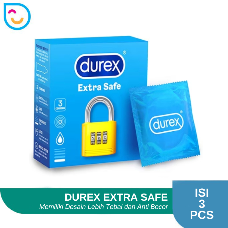 Jual Kondom Durex Extra Safe Isi 3 Sachet Condom Tebal Anti Bocor ...
