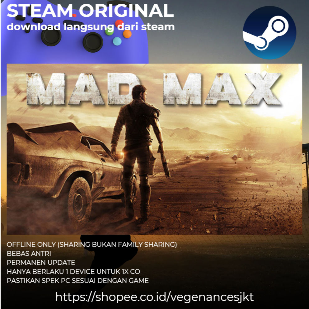 Jual Mad Max PC Game Sharing Original + Latest Update | Shopee Indonesia