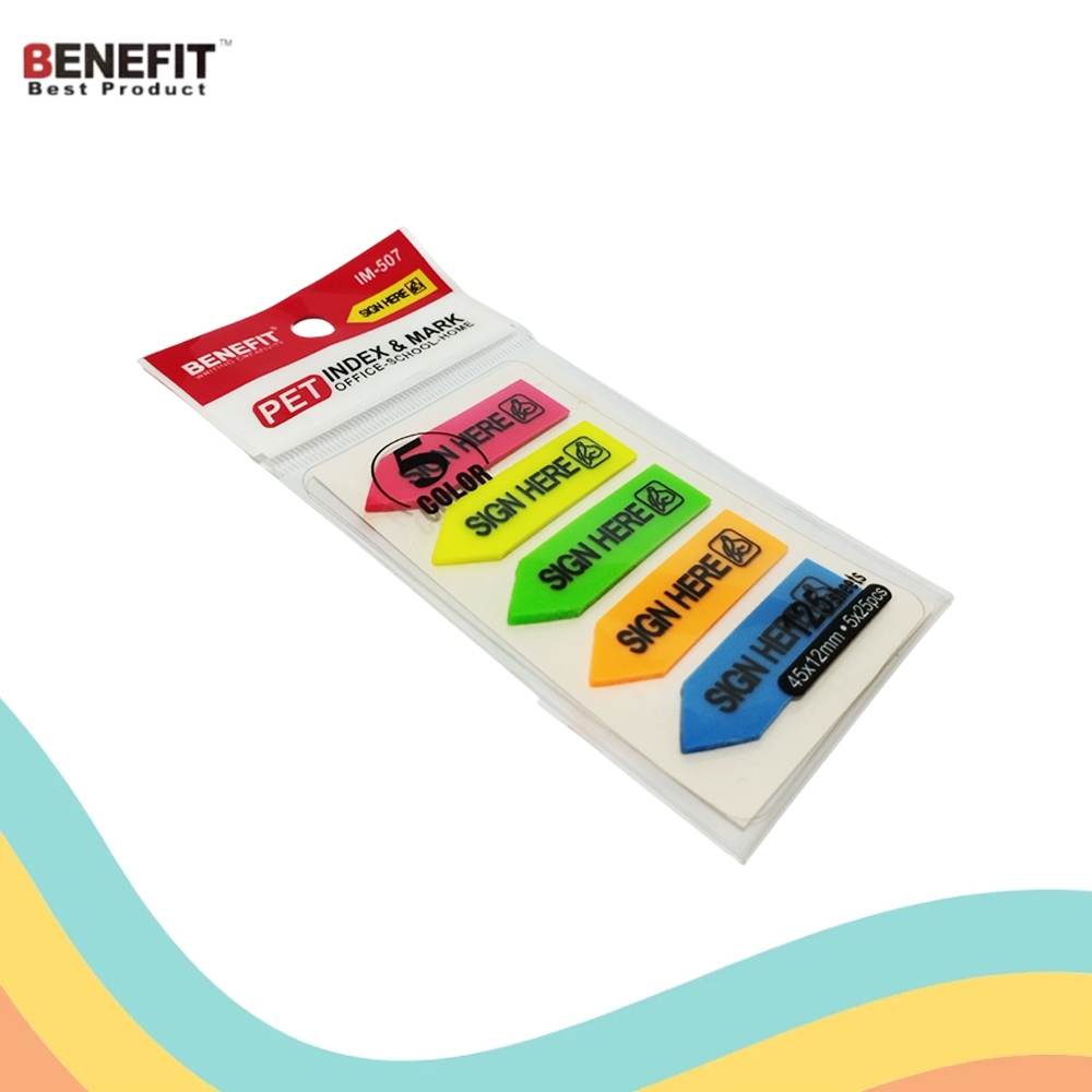 Jual STICK NOTE BENEFIT IM-507 SIGN HERE (1 PCS) | Shopee Indonesia