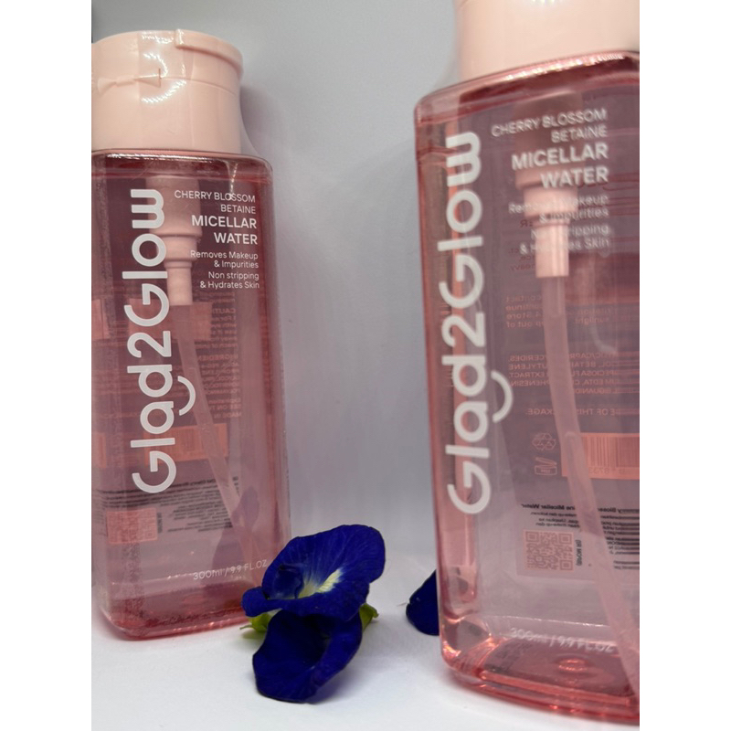 Jual Glad2Glow Cherry Blossom Betaine Micellar water 300 Ml g2g MakeUp ...