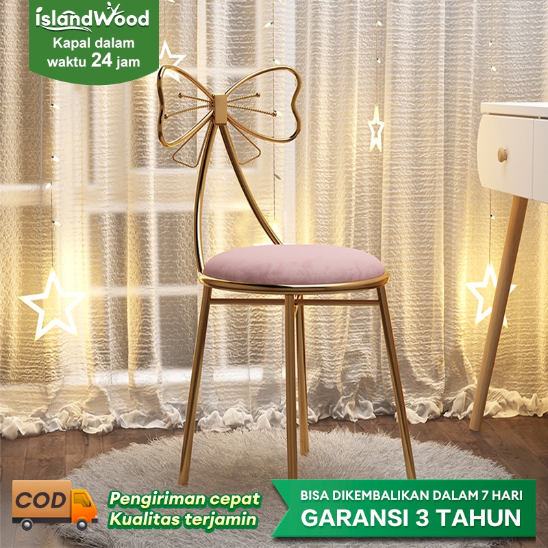 Jual Kursi Rias Aesthetic Kursi Kafe Modern Nordic Kursi Bar Kursi ...