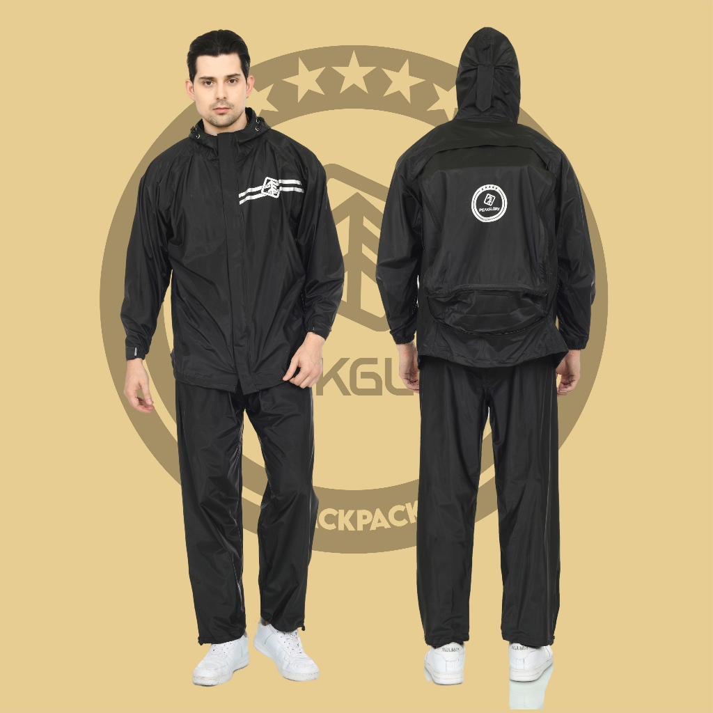 Jual jas hujan Backpack jumbo Dewasa Pria Wanita Mantel peakglory ...