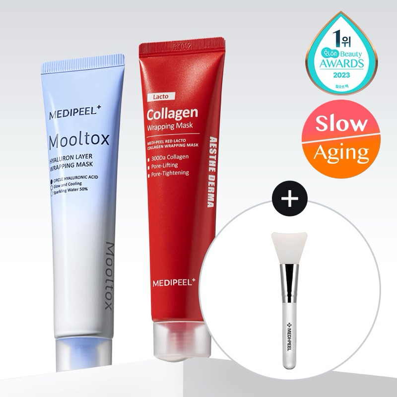 Jual MEDIPEEL LACTO COLLAGEN WRAPPING MASK | MEDIPEEL MOOLTOX HYALURON ...