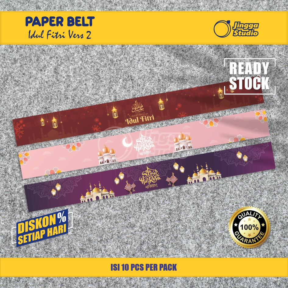Jual Paper Belt Idul Fitri Roll Label Ramadan Selempang Kado Hadiah ...
