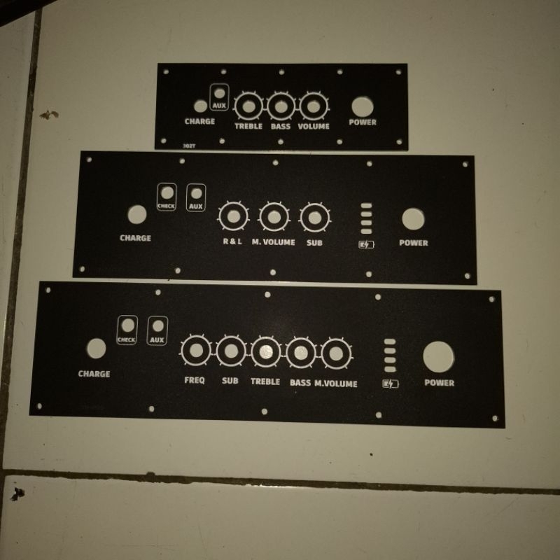 Jual PANEL TONE CONTROL AKRILIK SATIN 2mm grafir TIDAK TEMBUS CAHAYA ...