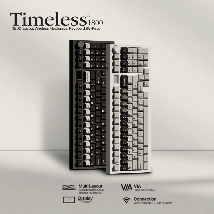 Jual Noir Timeless1800 / Timeless 1800 96% Wireless Mechanical Keyboard ...
