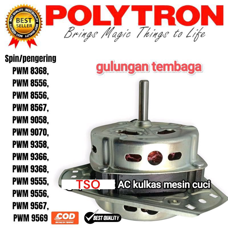 Jual Dinamo pengering mesin cuci Polytron 2 Tabung PWM 8368 PWM 8556 PWM 8567 PWM 9058 PWM ...