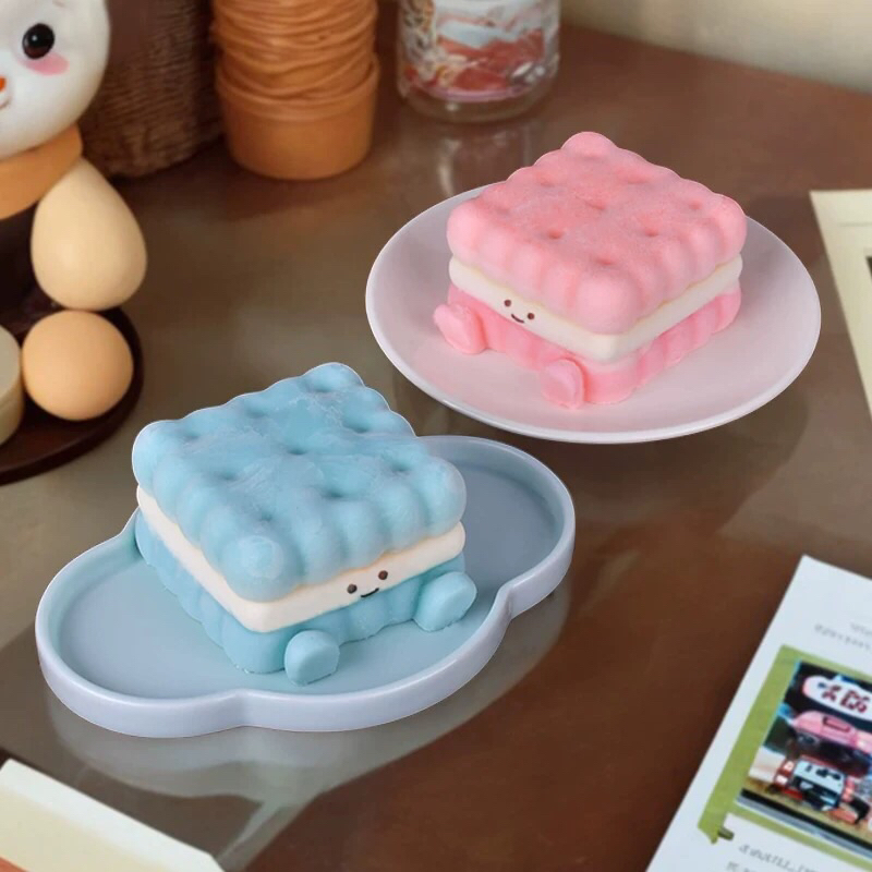 Jual cetakan silikon pudding agar-agar es batu bentuk biskuit sandwich ...