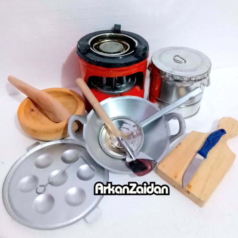 Jual Kitchen Set Mainan Masak Masakan Anak Tradisional Paket Cobek ...