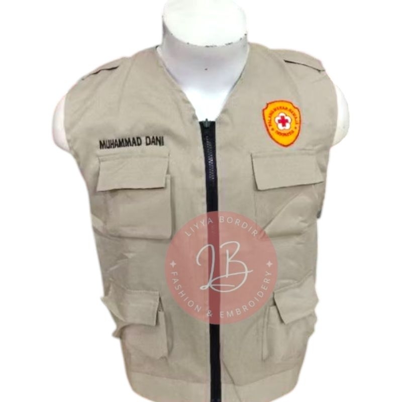 Jual Rompi PMR Rompi PMI Tim Kesehatan Sekolah Free Nama Bordir ...