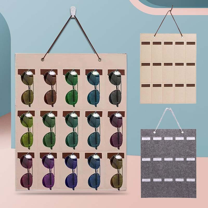 Jual Isi15 Rak Kacamata Gantung Dinding Dudukan Kacamata Empat Kacamata ...