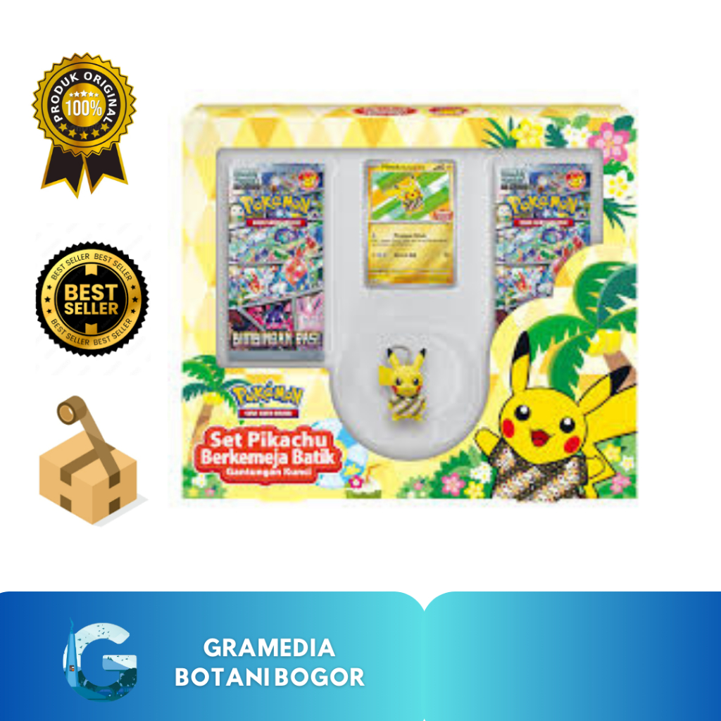 Jual GRAMEDIA BOGOR - POKEMON GAME KARTU KOLEKSI SET PIKACHU BERKEMJA BATIK SV7S | Shopee Indonesia
