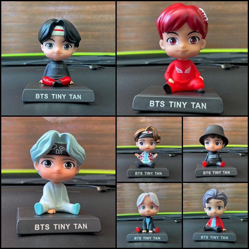 Jual Bobble Head Kepala Goyang BTS Tinytan Drop mic Army Pajangan ...