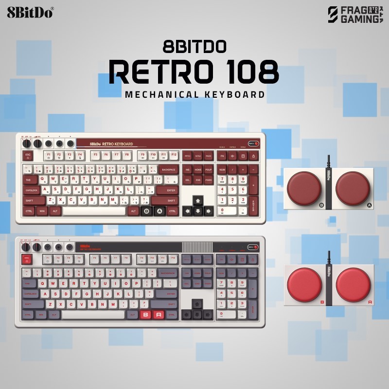 Jual 8BitDo Retro 108 Mechanical Keyboard Fami / N Edition | Shopee ...