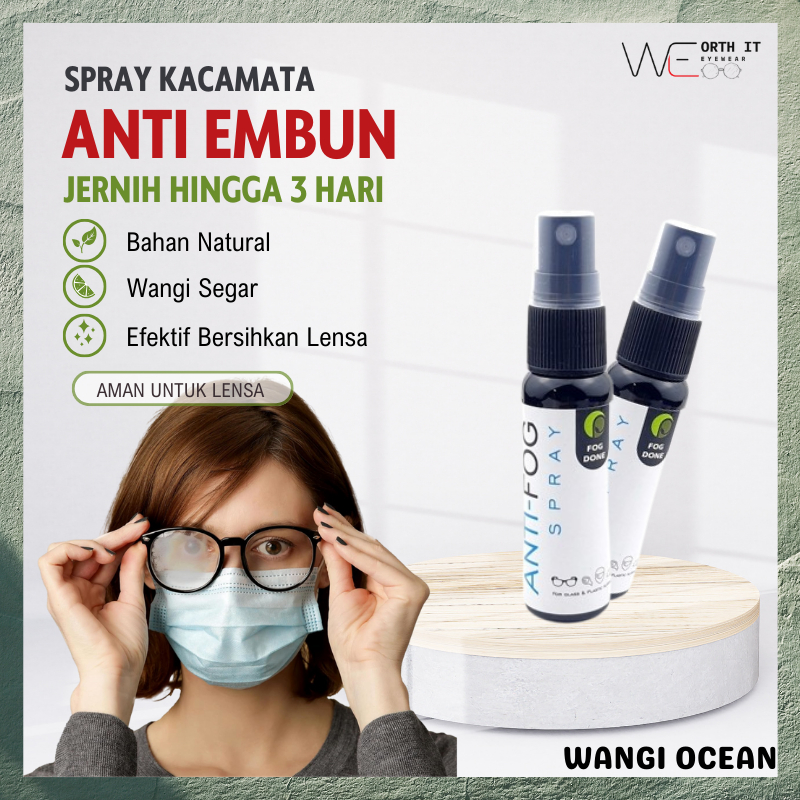 Jual Worth It - Cairan Pembersih Kacamata Cleaner Lensa Spray Anti Fog ...