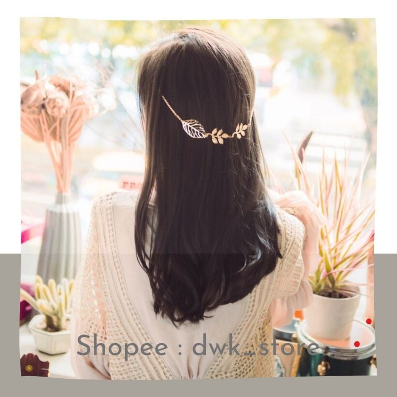 Jual Jepit / Mahkota / Klip Daun Emas dewa Romawi Yunani Cleopatra ...