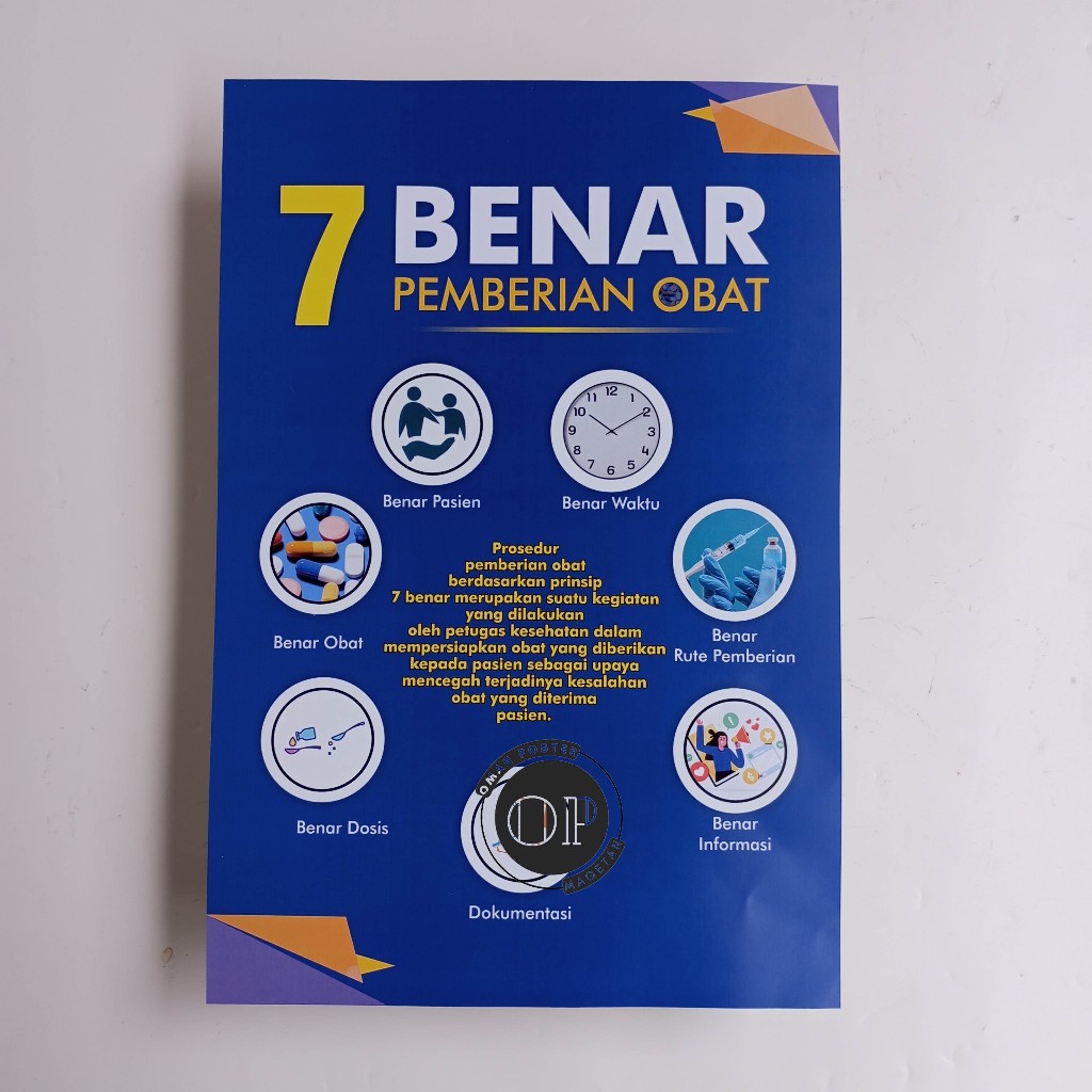 Jual Poster 7 Benar Pemberian Obat - Farmasi - Apoteker - Apotek ...