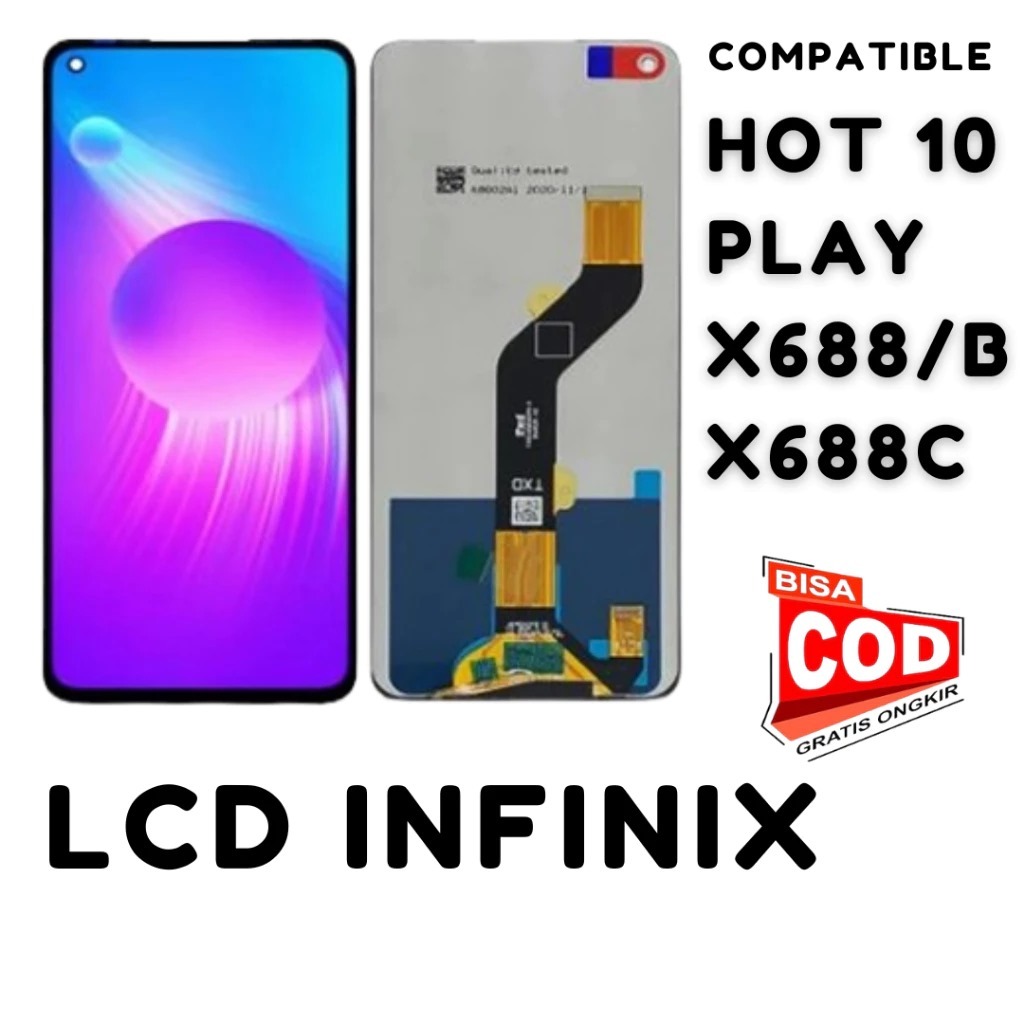 Jual LCD INFINIX HOT 10 PLAY / X688 / X688B / X688C ORIGINAL | Shopee ...