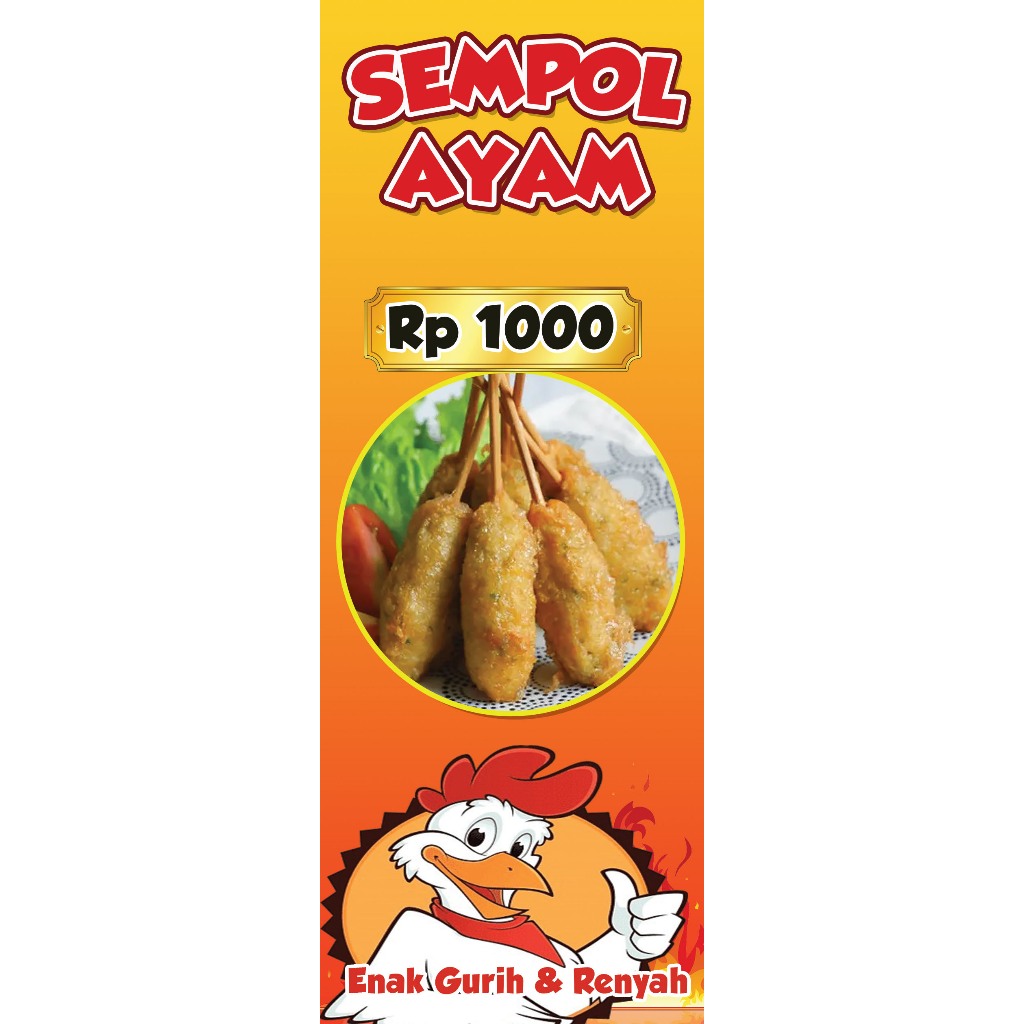 Jual BANNER SEMPOL UKURAN 60 X 160 CM + X BANNER | Shopee Indonesia