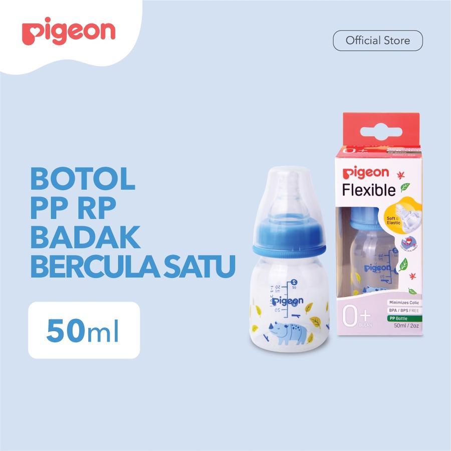 Jual Pigeon Flexible 50ml Botol Susu Newborn Bayi Baru Lahir Slim Neck ...