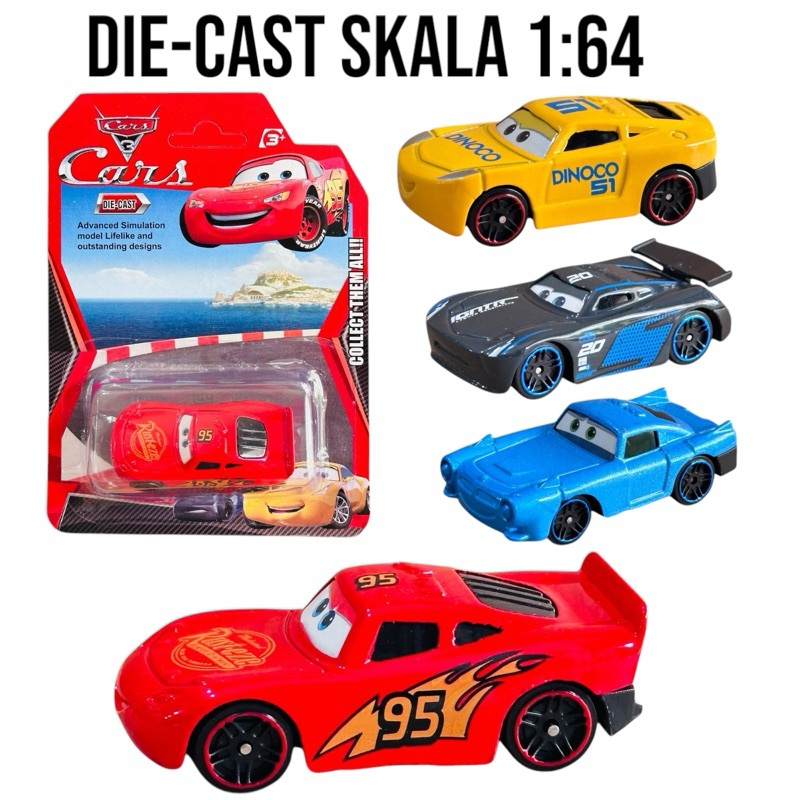 Jual CARS DISNEY PIXAR ALLOY SIECAST MCQUEEN - LIGHTNING MCQUEEN-DINOCO ...