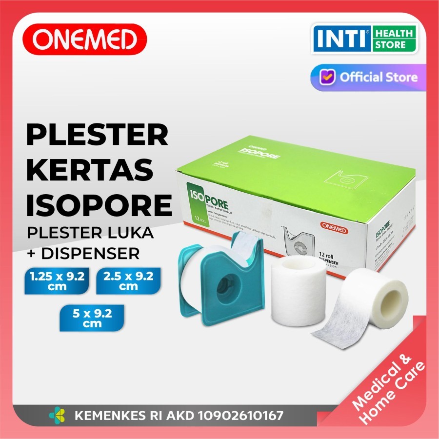 Jual Onemed | Plester Kertas Isopore | Plester Luka + Dispenser ...
