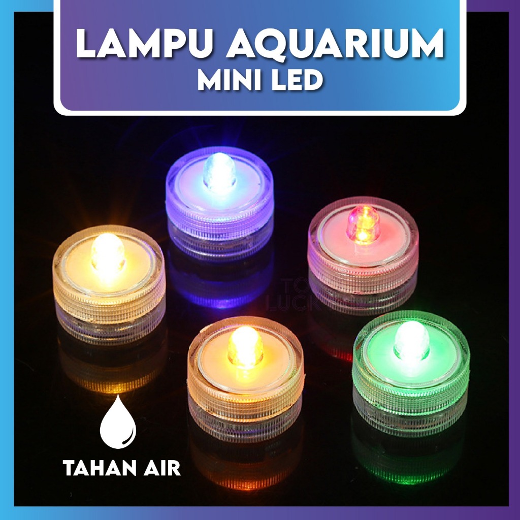 Jual Lampu Aquarium Lilin Mini LED Tanki Akuarium Ikan Hias Tahan Air ...