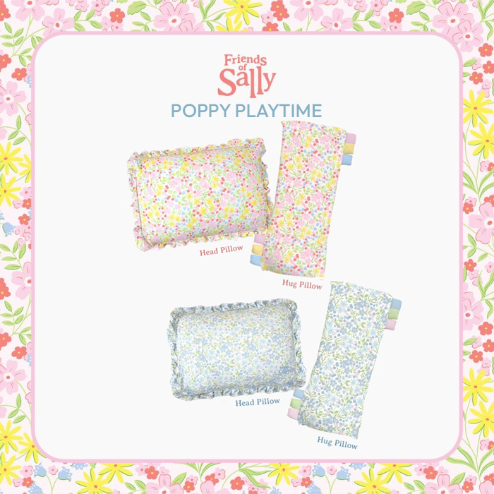 Jual Friends of Sally POPPY PLAYTIME Hug Pillow & Head Pillow / Bantal ...