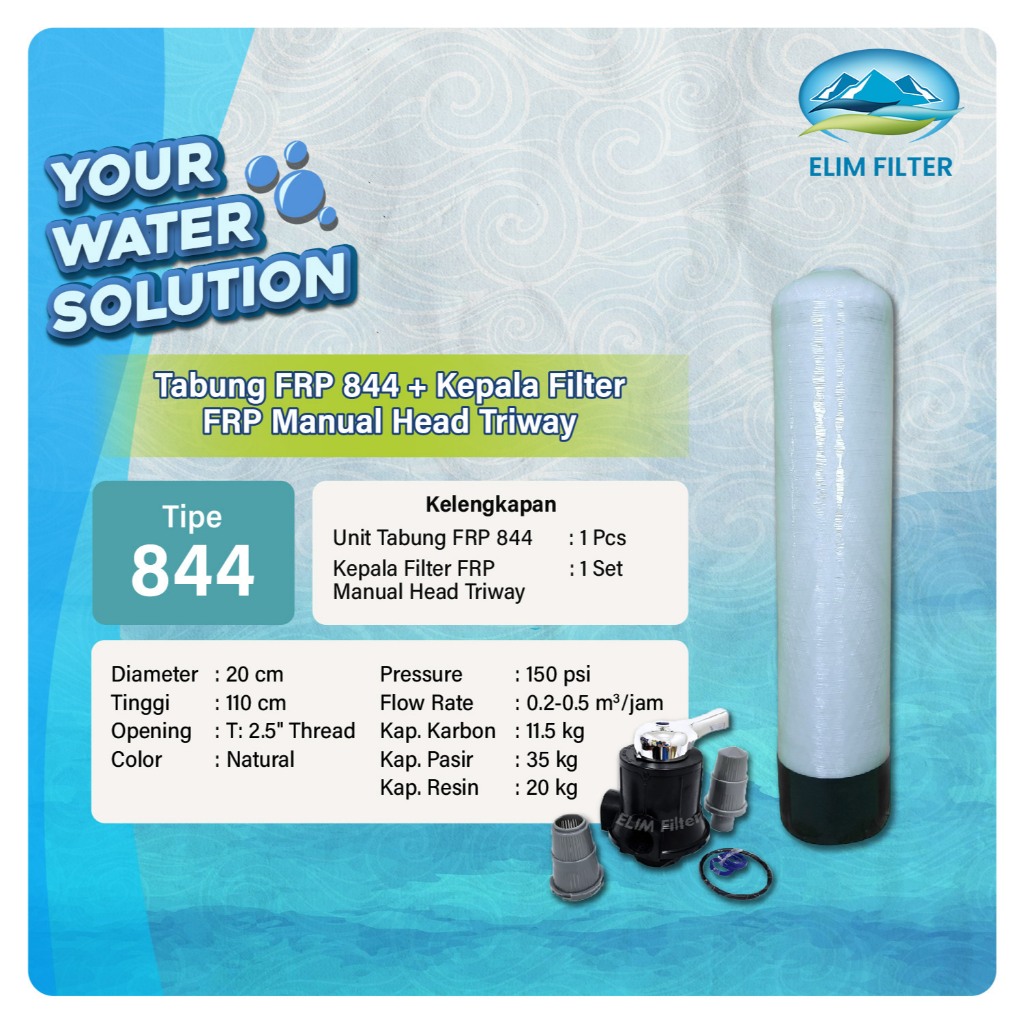 Jual Tabung Filter Air FRP 844 | Shopee Indonesia