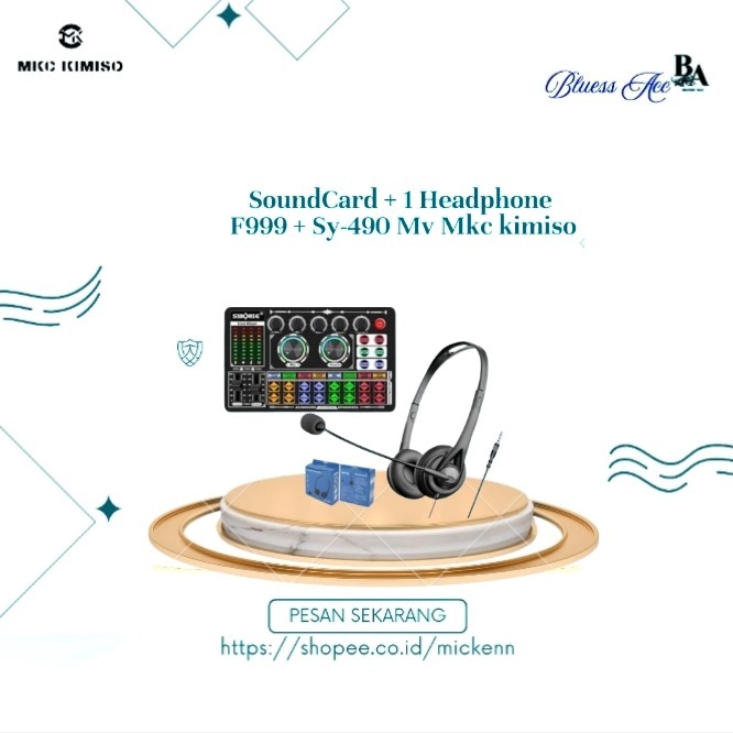 Jual F999-SY490MV soundcard set Prlatan Bernyanyi atau siaran lngsng ...