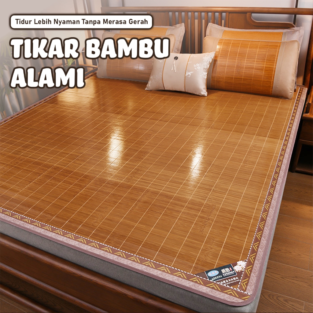 Jual TERBARU Tikar Bambu Asli Lipat Import 120X200CM 160X200CM ...