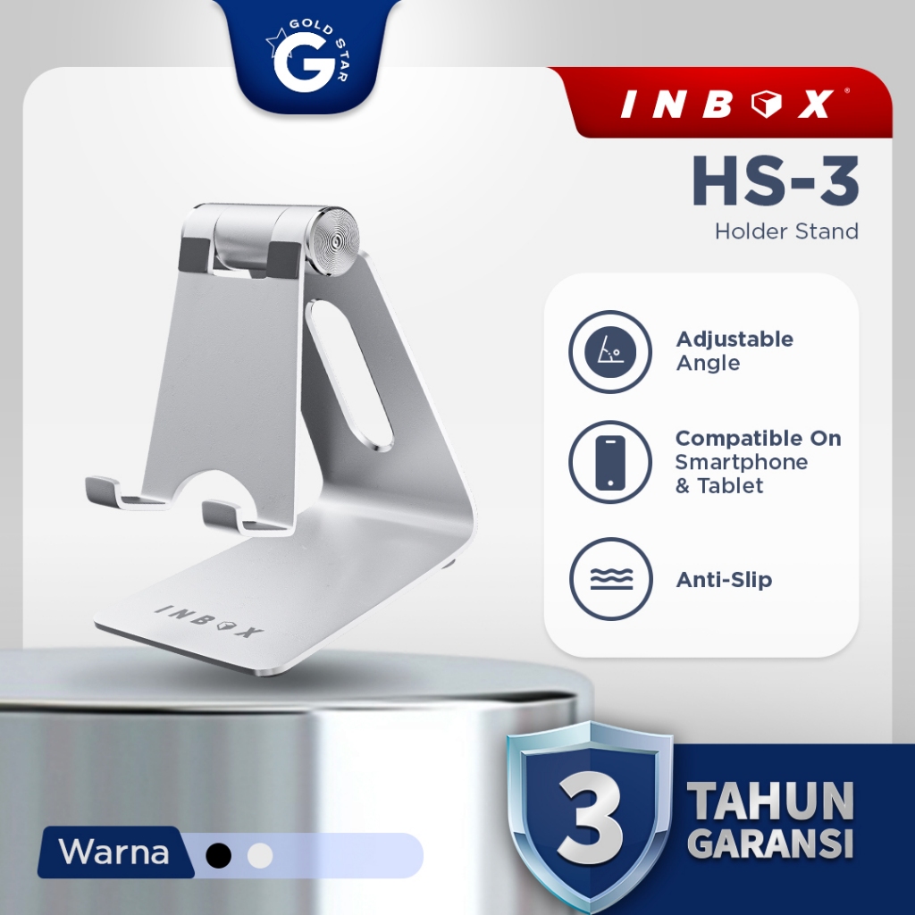 Jual Holder Stand Inbox HS-3 Full Metal | Holder HP dan Tablet ...