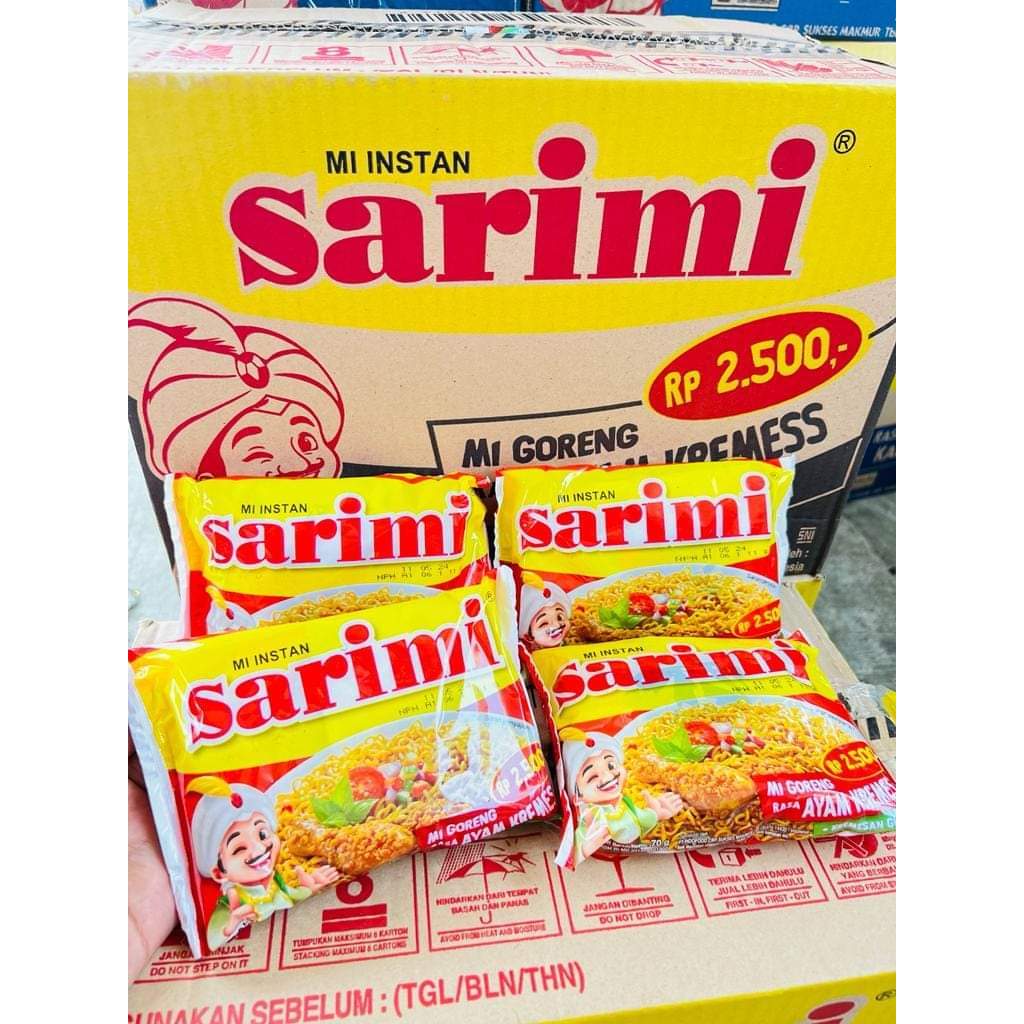 Jual SARIMI GORENG AYAM KREMES 1 KARTON ISI 40 PCS | Shopee Indonesia