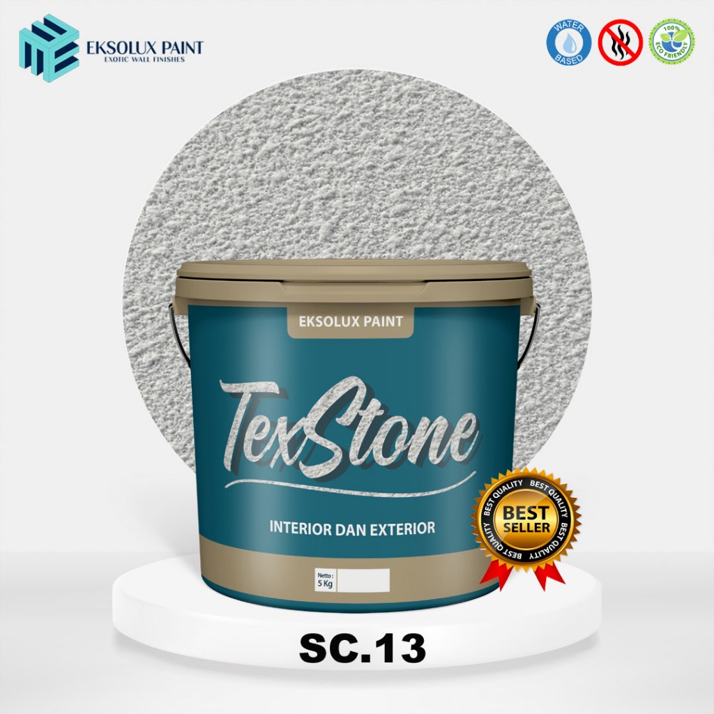 Jual Cat Tembok Motif Texture Pasir Kamprot Ukuran 5 Kg TEXSTONE - Cat ...