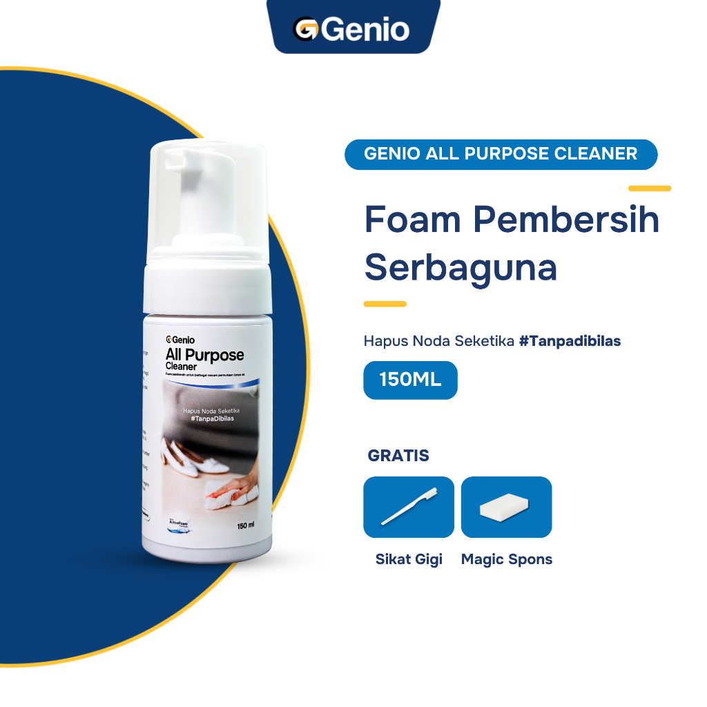 Jual GENIO All Purpose Cleaner 150ml - Foam Pembersih Serbaguna Rumah ...