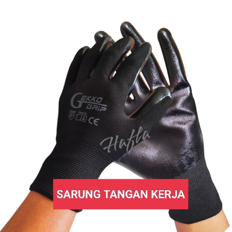 Jual 3 Pasang Sarung Tangan Kerja Gekko Latex Pria Wanita Dewasa ...