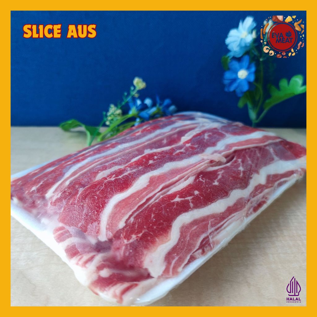 Jual Slice Beef AUS Shortplate Brisket Daging Yoshinoya Yakiniku Shabu ...