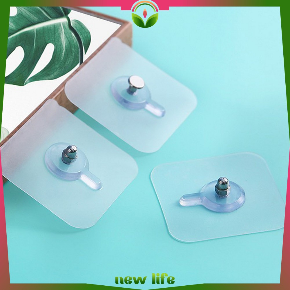 Jual Gantungan Hook Tempel Dinding Transparan Serbaguna / Kait dan Baut ...