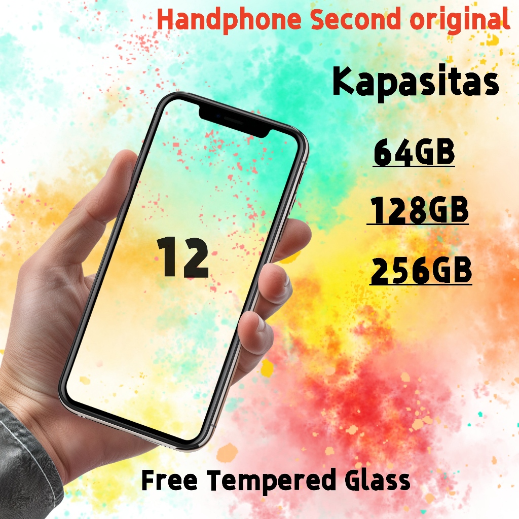 Jual Phone 12 second ip 12 256gb 128gb 64gb handphone second original ...