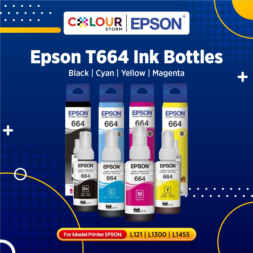 Jual TINTA PRINTER - EPSON 664 T6641/T6442/T6443/T6444 L SERIES ...