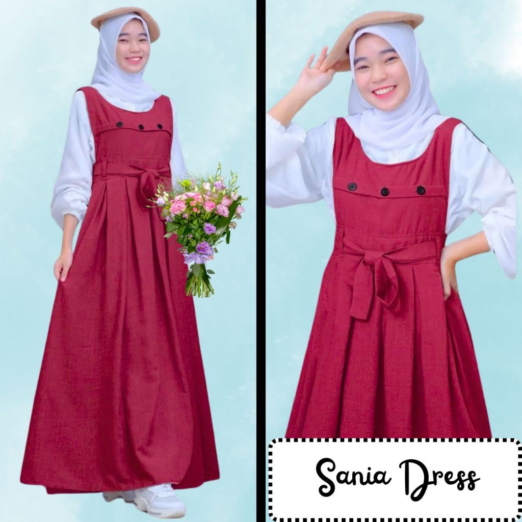 Jual GAMIS ANAK TANGGUNG TERBARU ANNA DRESS | UMUR 9-11-12-14 TAHUN 6 ...