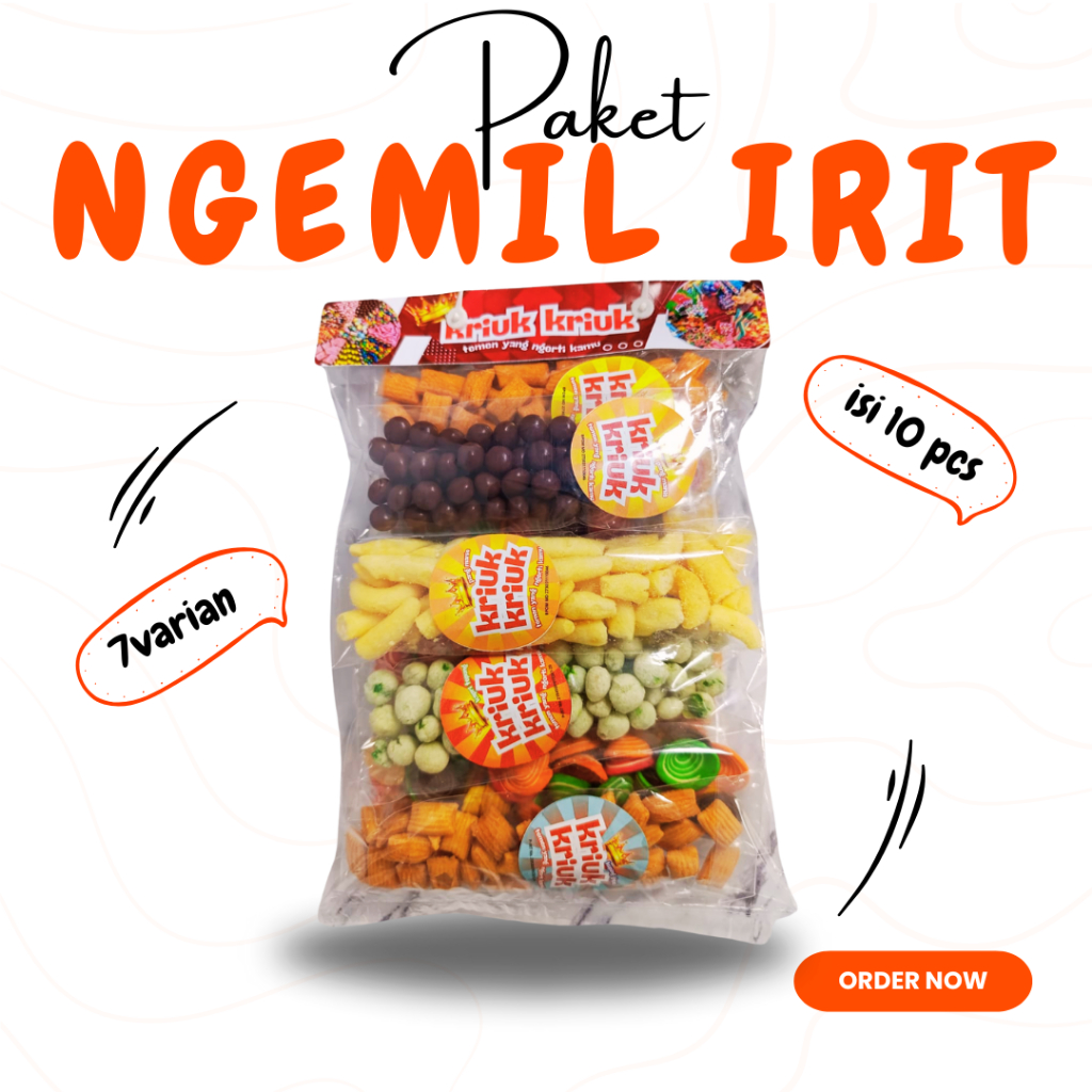 Jual PRODUK VIRAL DI TIKTOK SNACK MIX PAKET NGEMIL IRIT ISI 10pcs ...