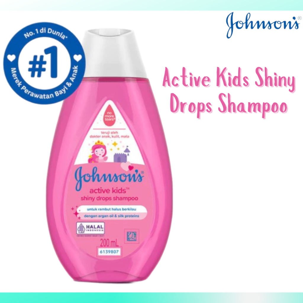 Jual Johnson Baby Active Kids Shiny Drops Shampoo 200ml | Shopee Indonesia
