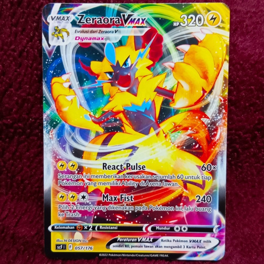 Jual Zeraora VMAX v max TD scf 057/176 - Pokemon TCG Indonesia | Shopee ...