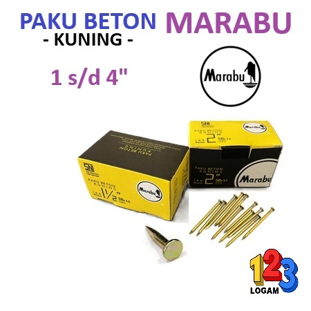 Jual Paku Beton Marabu Kuning 25, 30, 40, 50, 70, 100 mm | Shopee Indonesia