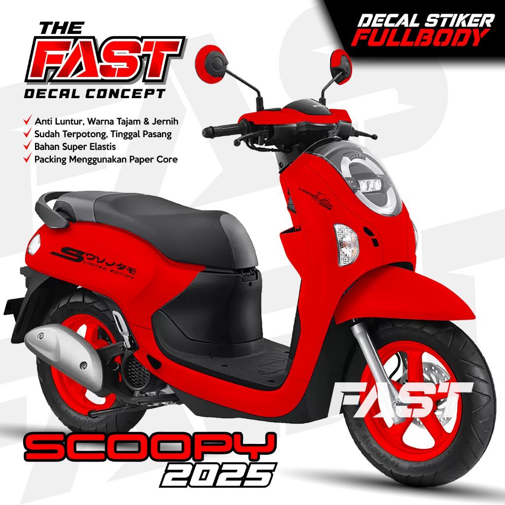 Jual DECAL SCOOPY NEW 2025 KANJI VARIASI FULL BODY TERBARU ANTI LUNTUR ...