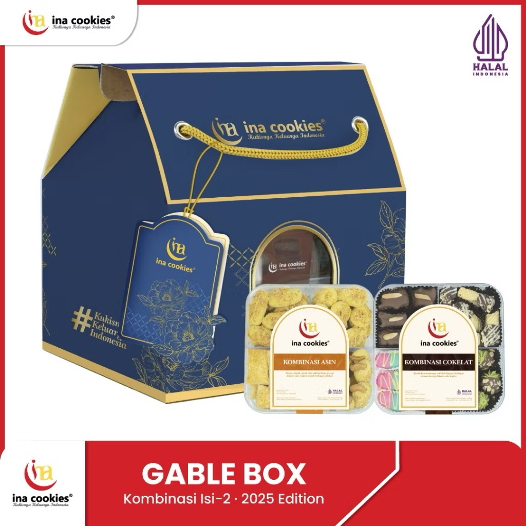Jual Ina Cookies Hampers Gable Box KOMBINASI (BOX SAJA ) | Shopee Indonesia