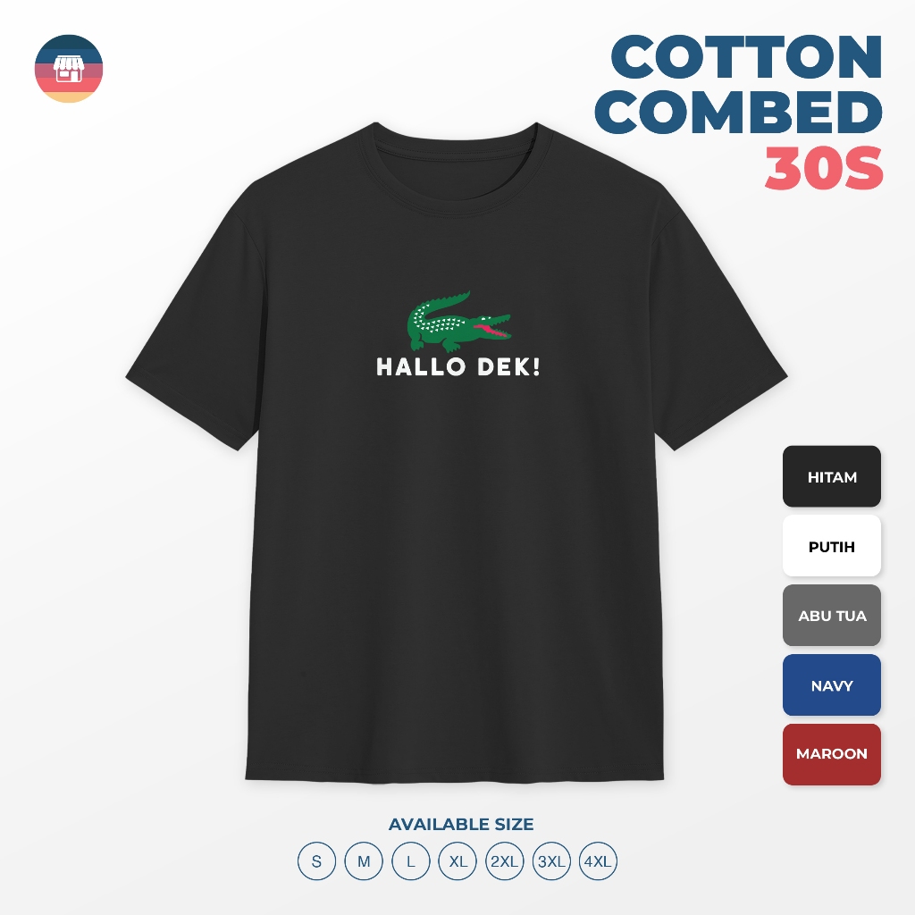 Jual KAOS / BAJU PARODI / PLESETAN BRAND HALLO DEk / T-SHIRT PARODI ...