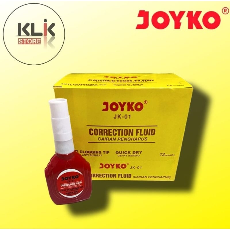 Jual Correction Fluid Joyko JK-01 / Tip Ex Cair Stipo Cairan Koreksi ...
